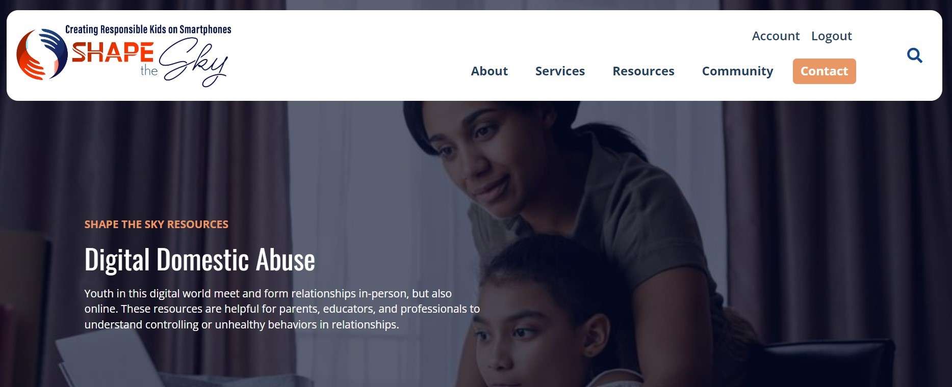 Digital Domestic Abuse Shape The Sky